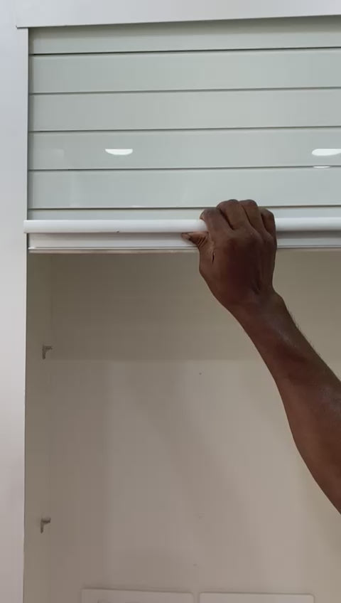 Avocetmobily Kitchen cabinet Rolling shutter white (600 x 1320 mm)